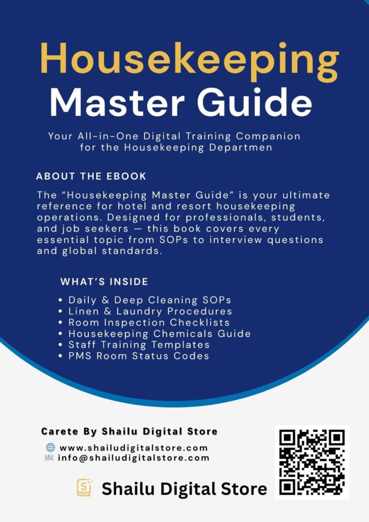 Housekeeping Master Guide Book - Shailu Digital Store